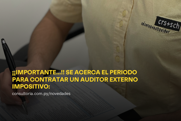 IMPORTANTE…!! SE ACERCA EL PERIODO PARA CONTRATAR UN AUDITOR EXTERNO ...
